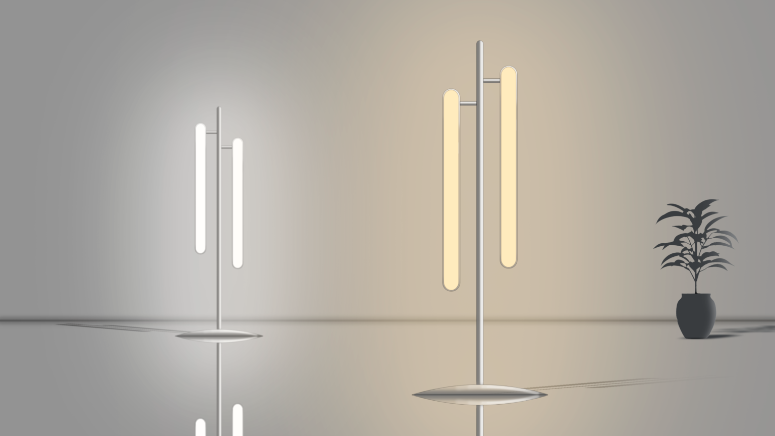 Dual Lights Lamp concept invites you to discover, interact, and ...